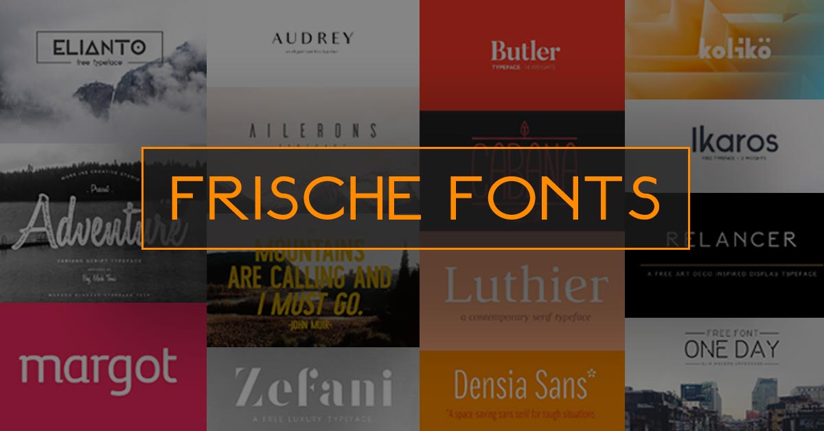 Frische Fonts für Deine Projekte | Designtrax